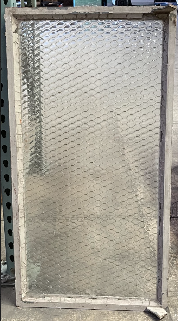 1 Lite - Chicken Wire Glass - Steel Sash