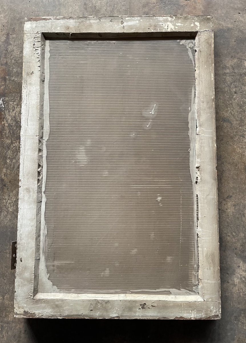 1 Lite Window - Ribbed Glass